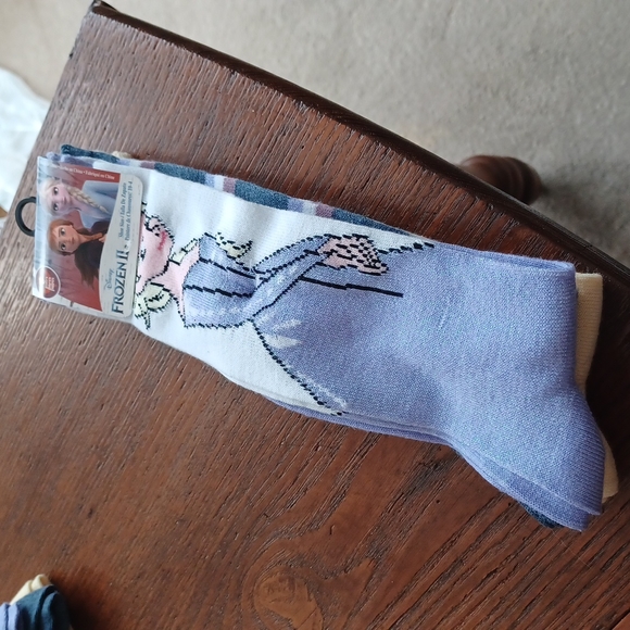 Disney | Accessories | Nwt Girls Frozen Ii Knee Socks 3 Pack | Poshmark
